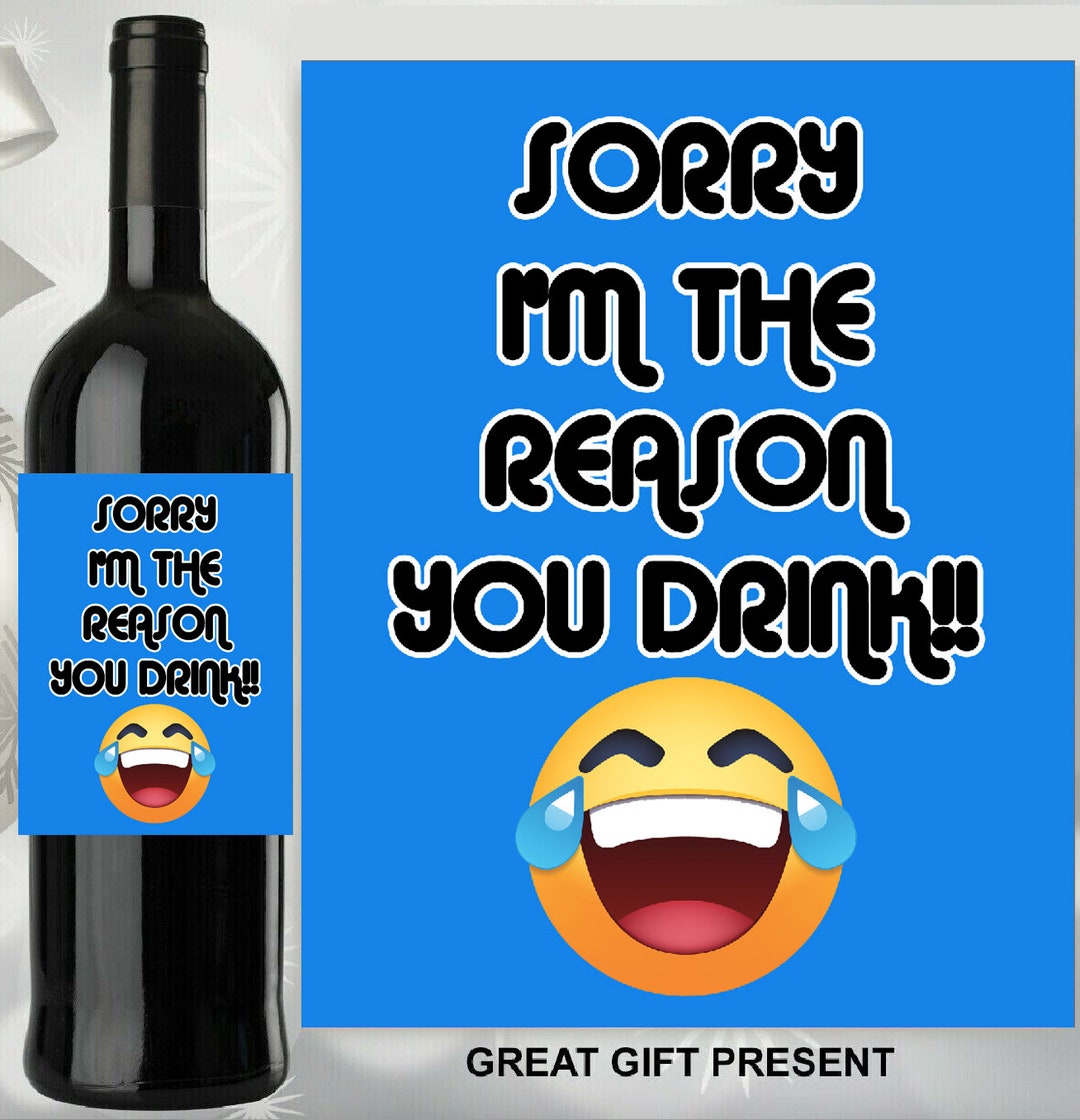 Digital Download File Sorry I'm the Reason You Drink Funny Joke Teacher ...