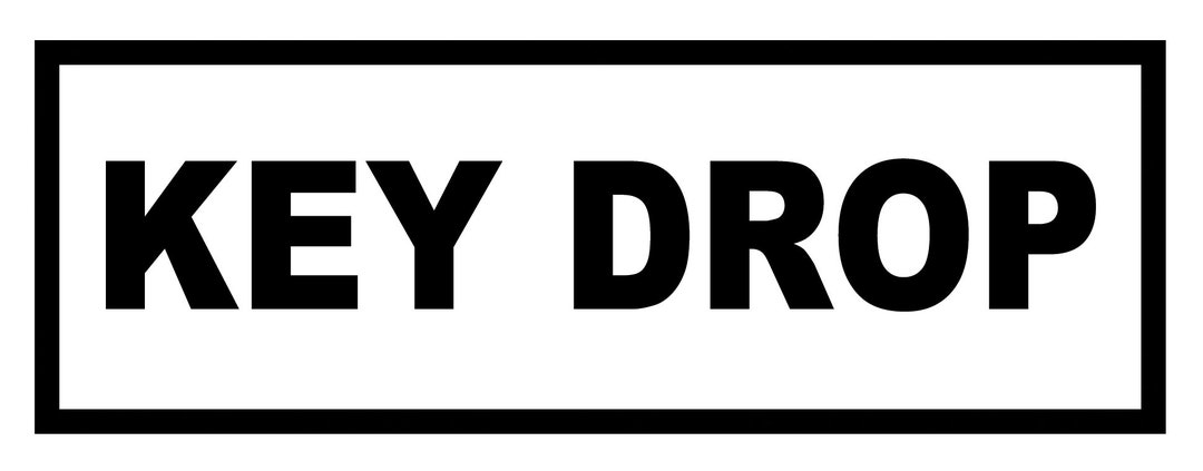 Key Drop Business Notice Hotel Guest House Motel Sign Self Adhesive ...