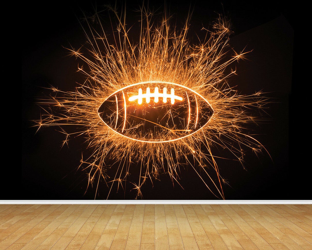 American Football Sport Sports Backdrop Wallpaper Mural Bedroom ...