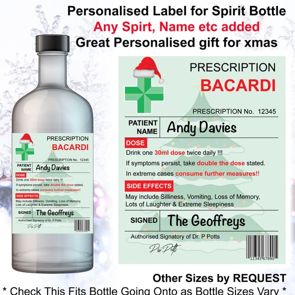 Alcohol Label - Etsy