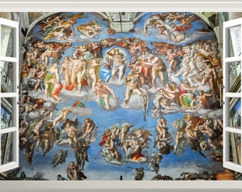 Wall Mural Sistine Chapel - Etsy