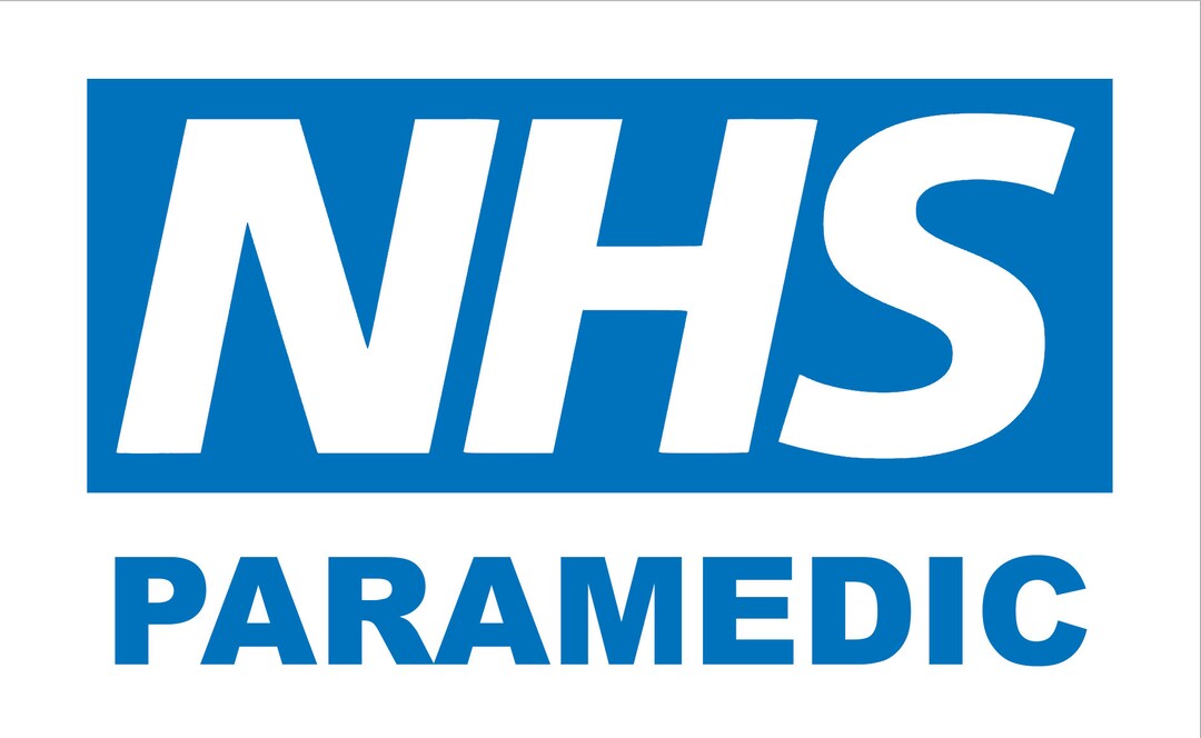 NHS Paramedic Window Car Vehicle Bumper Sticker Etc Notice Sign Signage ...
