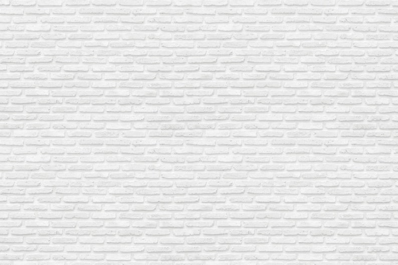 White Brick Wall Effect Wallpaper Mural Wall Room Backdrop Scene Setter ...