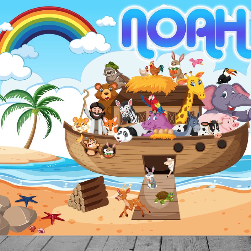 Noah Ark Wallpaper - Etsy