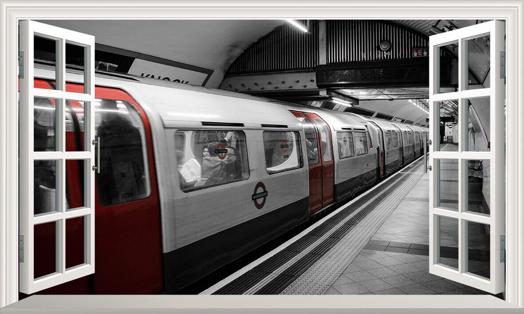 UK London Tube Train Underground England Magic Window Wall Self ...
