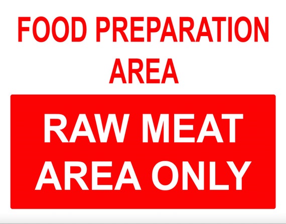 Food Preparation Sign