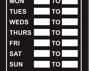 Shop Hours Poster - Etsy