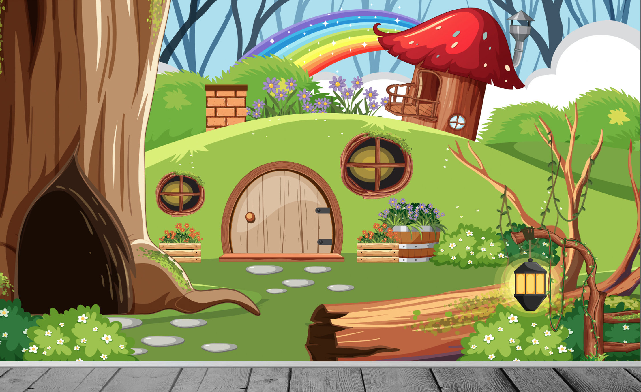 Animated Magical Forest Background