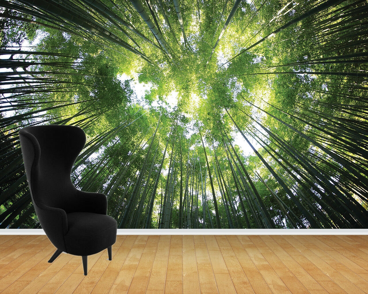 Forest Trees Tree Canopy Wallpaper Mural for Bedroom Playroom - Etsy