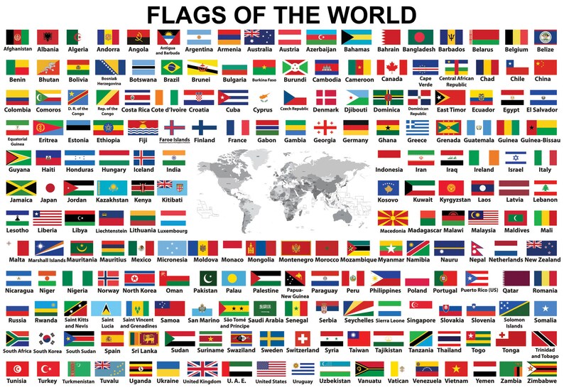 GLOSS Lamination to Front Poster Educational Learning Aid Geography Map ...