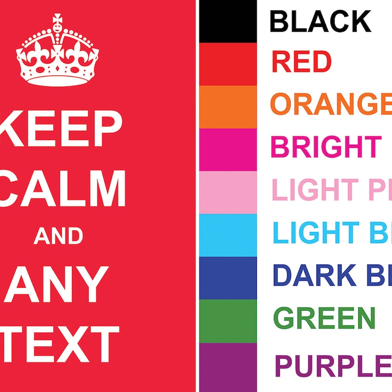 Keep Calm Sign - Etsy