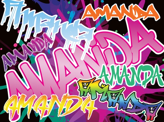 Amanda In Graffiti Letters