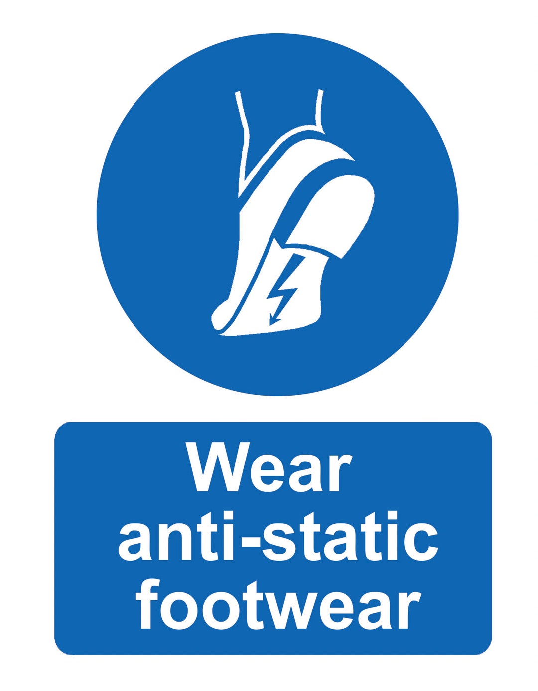 Wear Anti Static Footwear Antistatic Safety Mandatory Warning Business ...