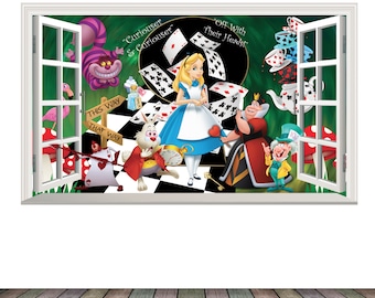 Alice in Wonderland Window - Etsy UK