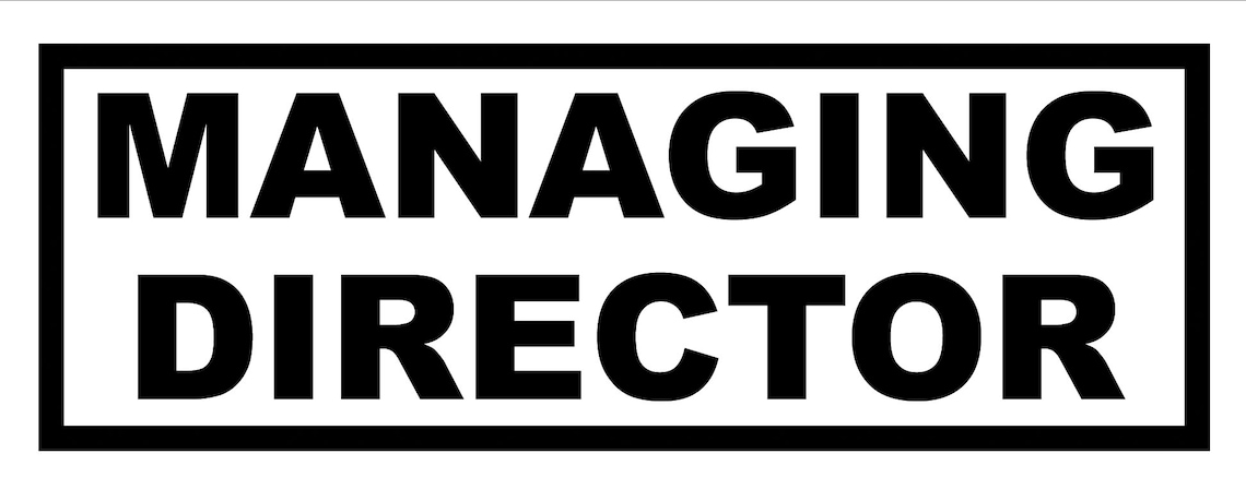 Managing Director Door Sign Business Notice Sign Door Window Glass Self ...