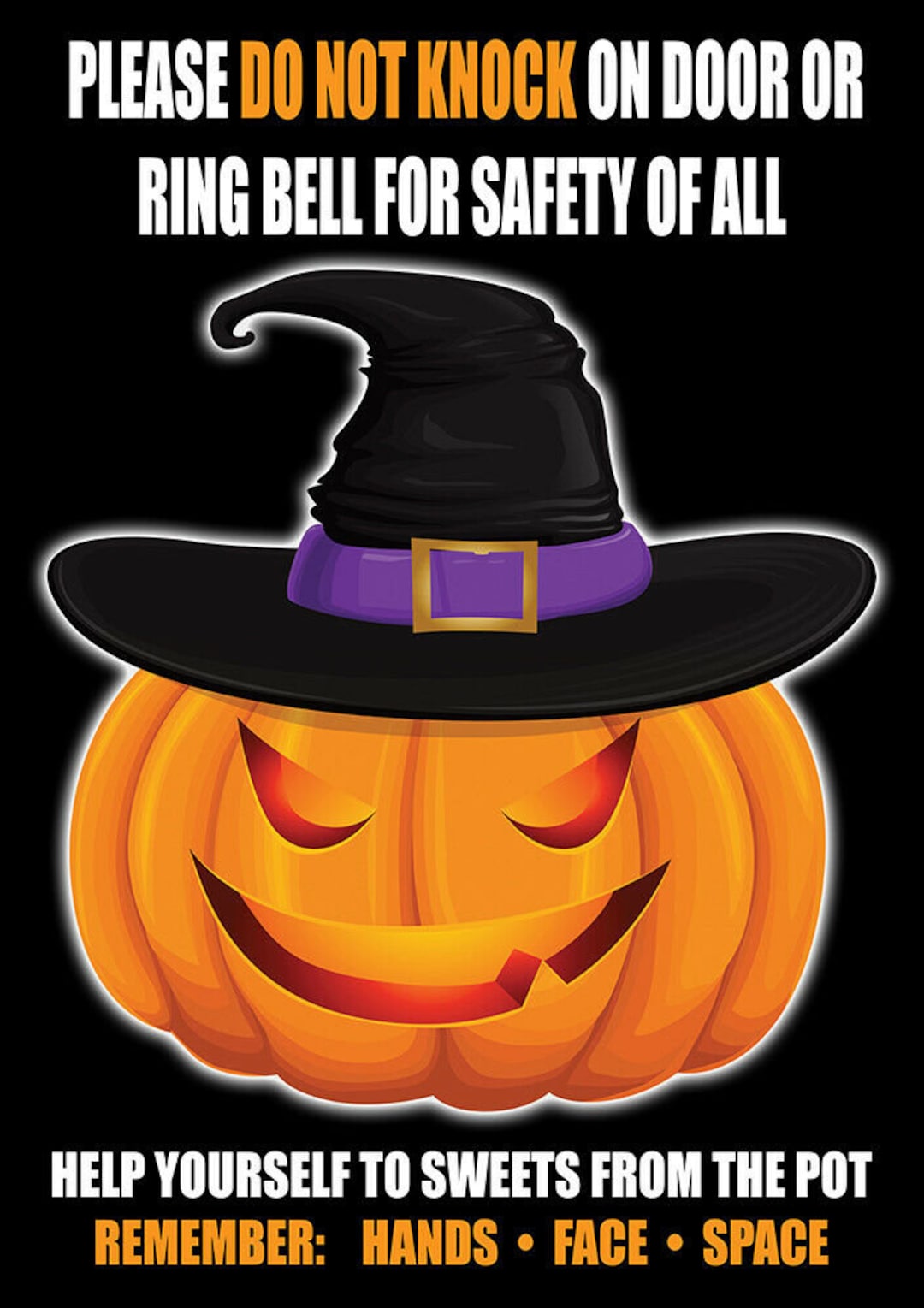 Help Yourselves to Sweets From Bowl Do Not Knock on Door Trick or ...