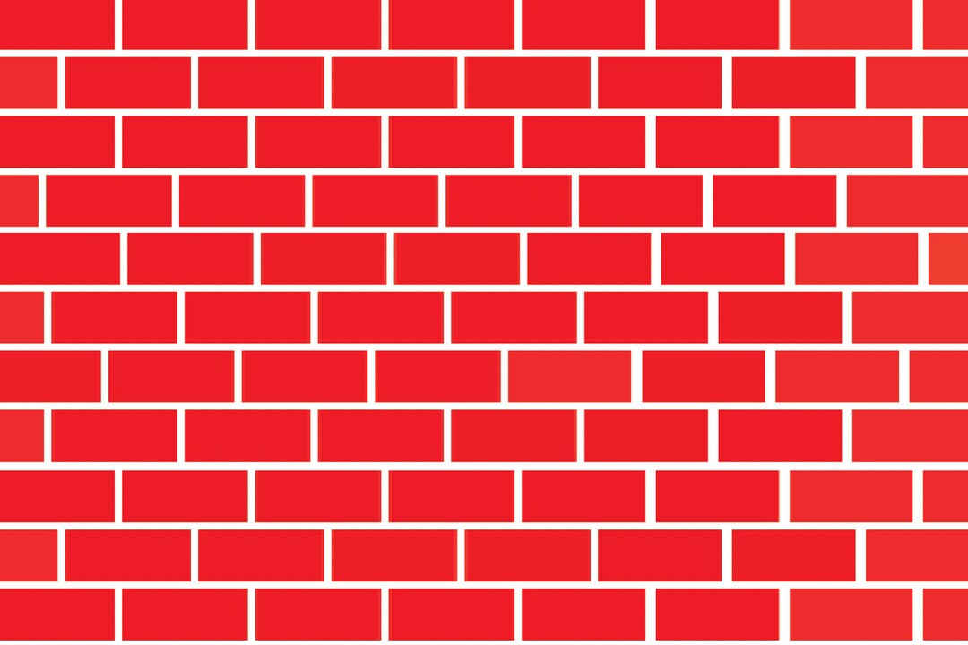 Christmas Brick Wall Brickwall Red Scene Setter Shop Retail Store Window Dressing Poster Display ...