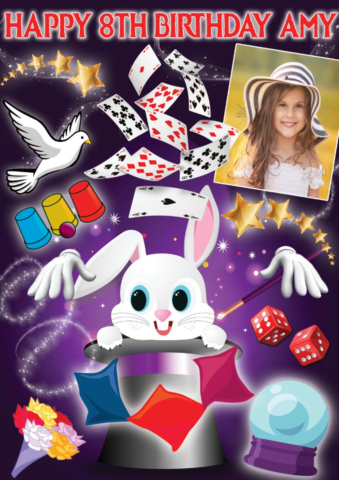 Magic Magician Themed Birthday Celebration Event Party Personalised ...