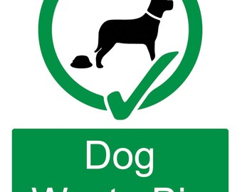 Dog Waste Sign - Etsy
