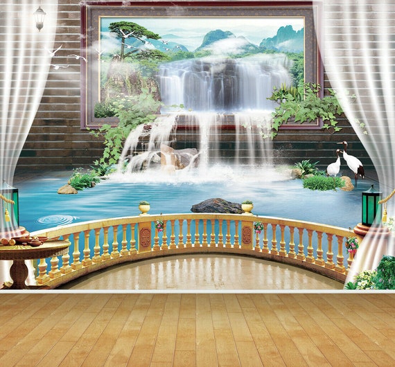 Cascading Garden Wallpaper