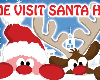 Santas Grotto Sign - Etsy