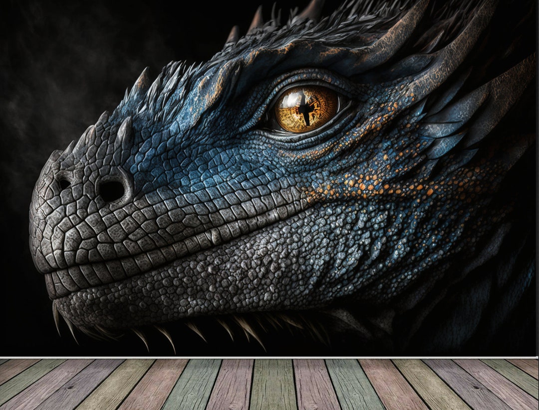 Fire Dragon Large Wallpaper Mural Bedroom Playroom Games Room Kids ...