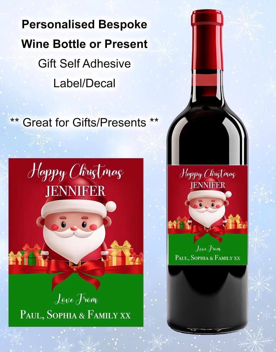 Secret Santa Gift Office Party for Wine Bottle or Other Alcohol Bottle ...