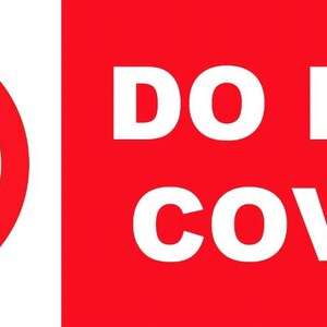 Red Warning Notice Sign Instruction Do Not Cover Warning Electrical - Etsy