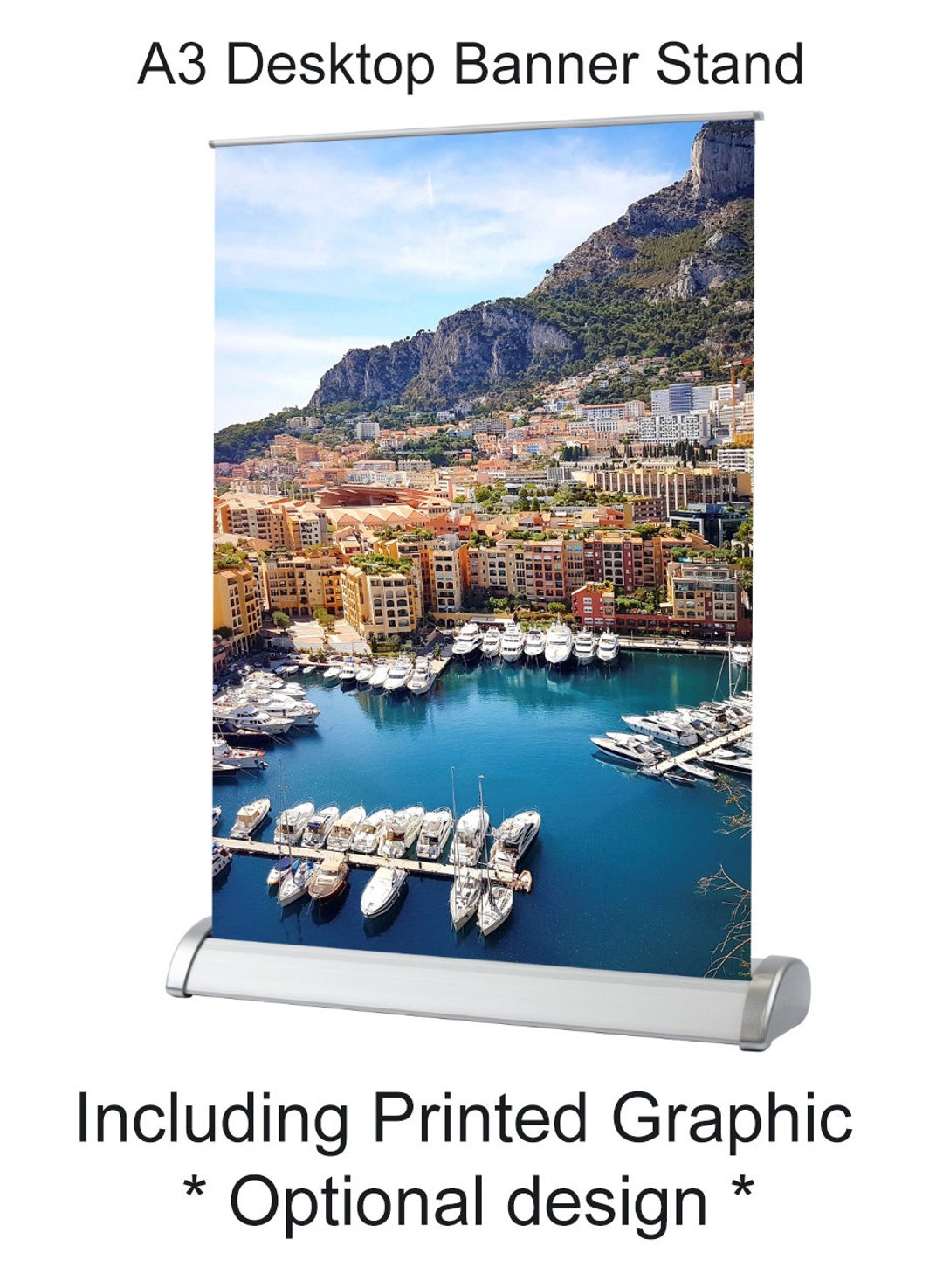 Table Top Exhibition A3 Roller Stand Pull Roll up Display Stand Inc ...