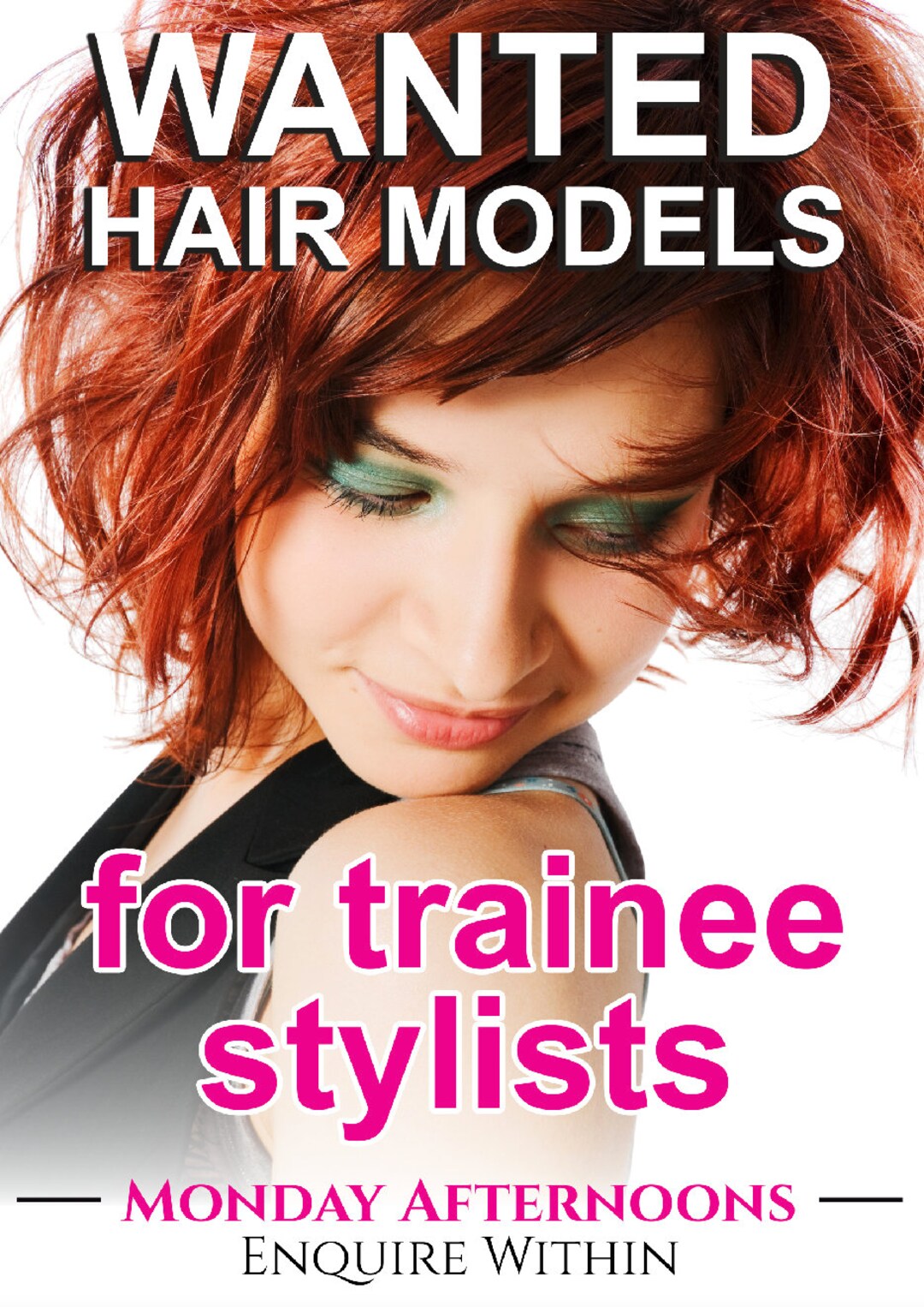 Bespoke Poster Any Wording Text Sign Notice Display Advertisement ...