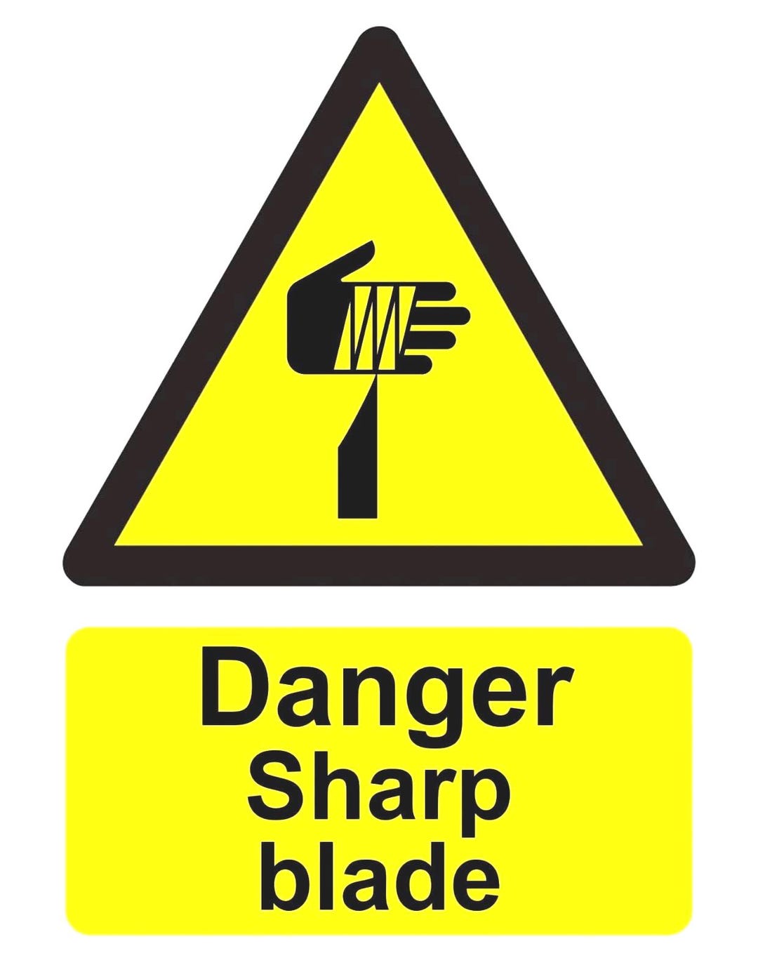 Danger Caution Sharp Blade Blades Cutting Business Factory Warning ...