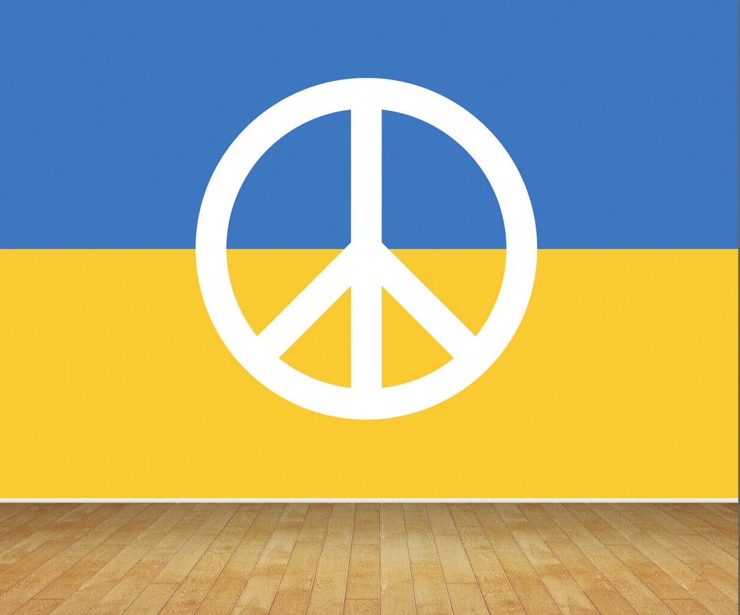 Buy Ukraine Flag Peace War Feature Wallpaper Mural for Bedroom Lounge ...