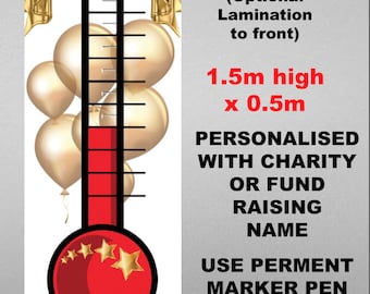 Fundraising Thermometer Poster - Etsy