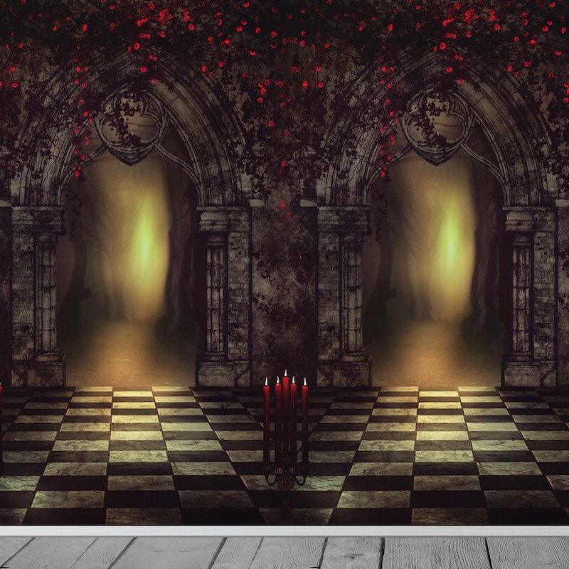 Gothic Wall Wallpaper - Etsy