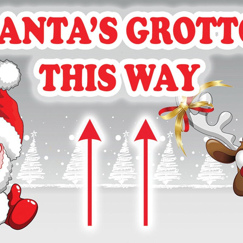 Santa's Grotto Sign - Etsy UK