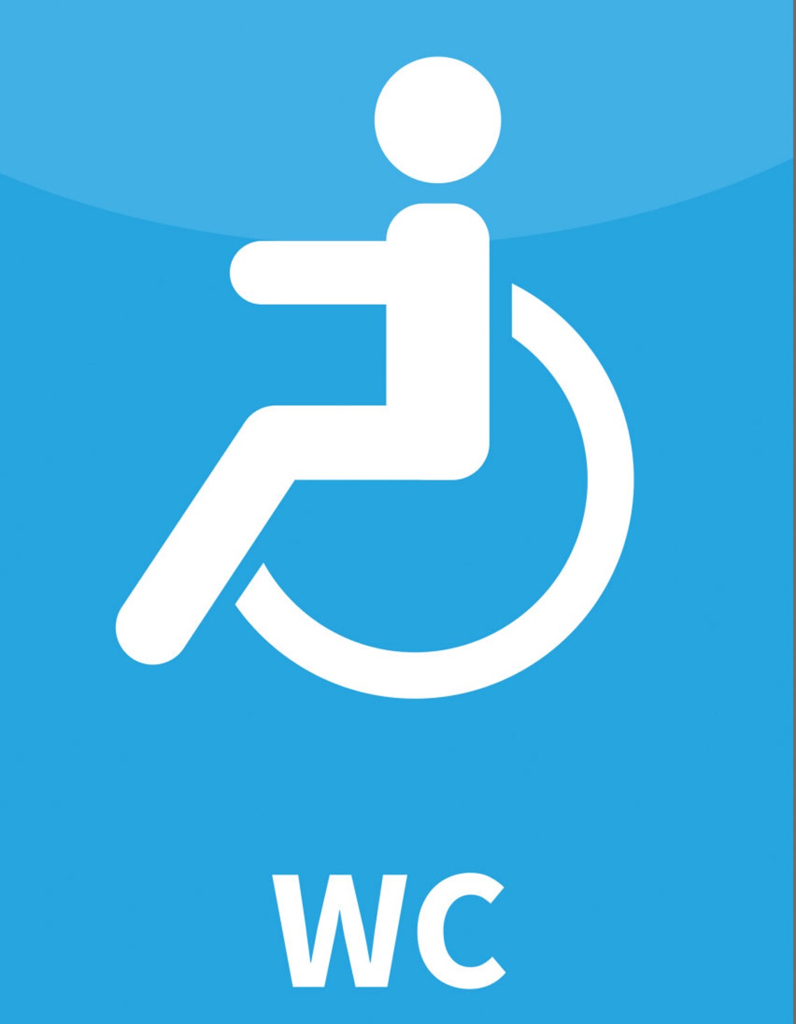 Disabled Toilet Only Business Retail Shop Salon Notice Sign Wall Self ...