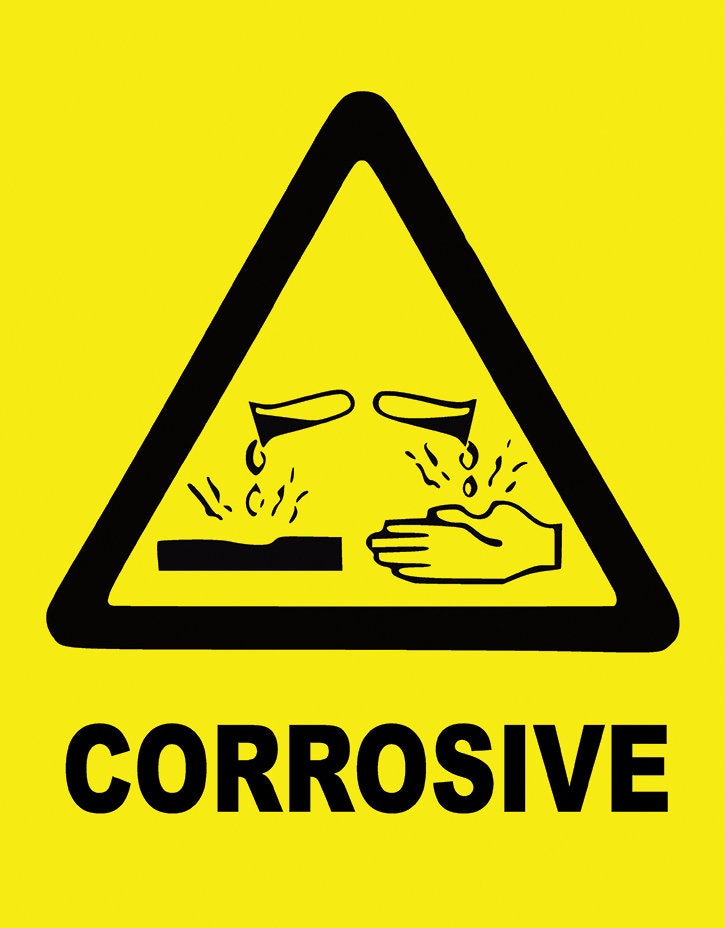 Danger Caution Yellow Warning Corrosive Business Industrial Health ...