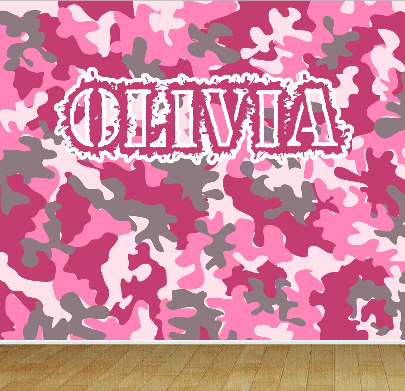 Pink Camo Font