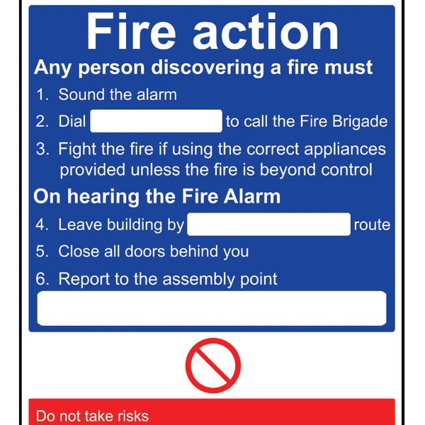Fire Action Poster - Etsy