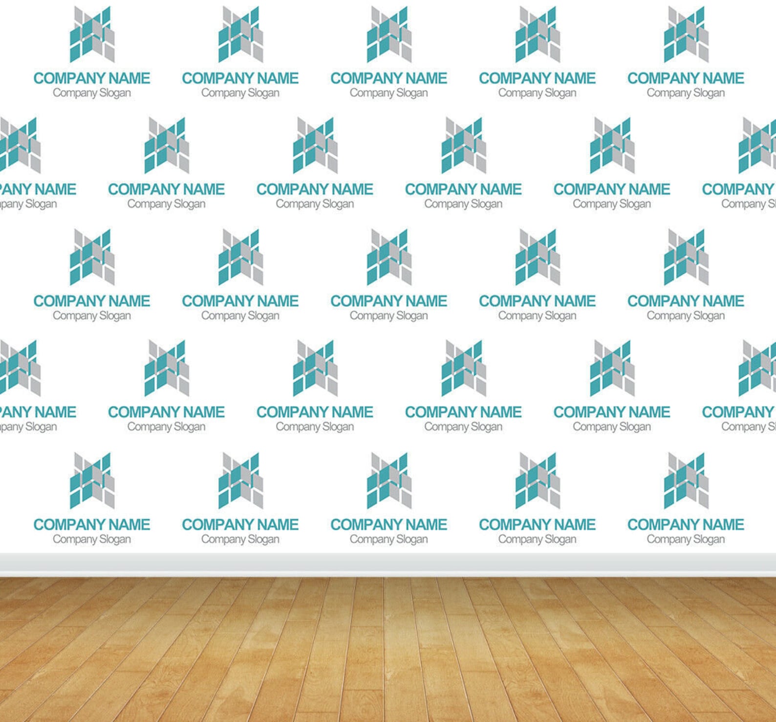 Company Business Logo Wallpaper Mural for Office Retail Decor Various ...