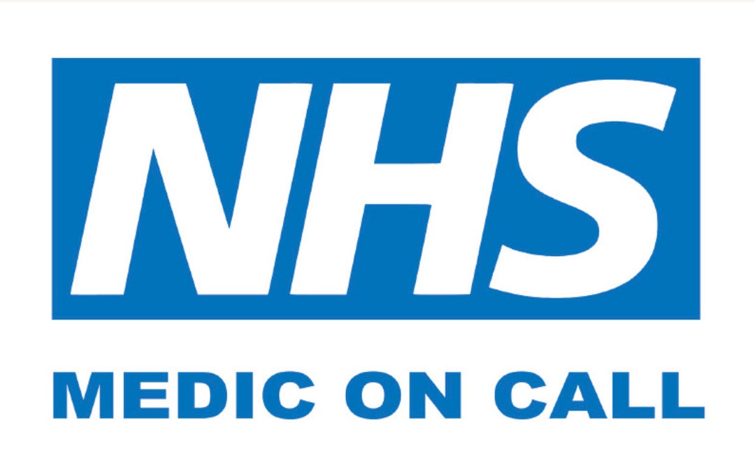 NHS Medic on Call Medical Staff on Call Window Car Vehicle Bumper ...