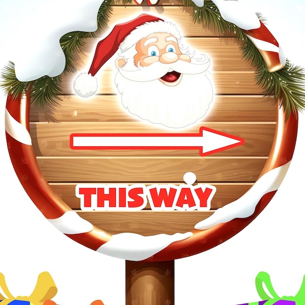 Santa's Grotto Sign - Etsy UK