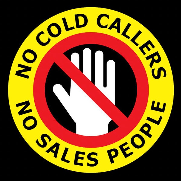 No Cold Callers Sign - Etsy UK
