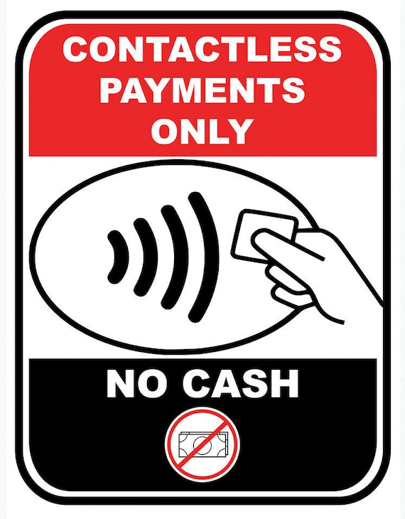 No Cash Sign