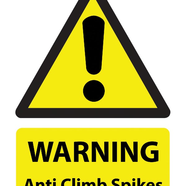 Climbing Spikes Sign - Etsy