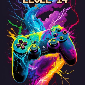 2 Sizes A0 & A1 Gaming Gamer Boy Girl Personalised Name Poster Event ...