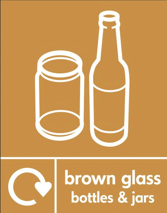 Recycle Glass Sign