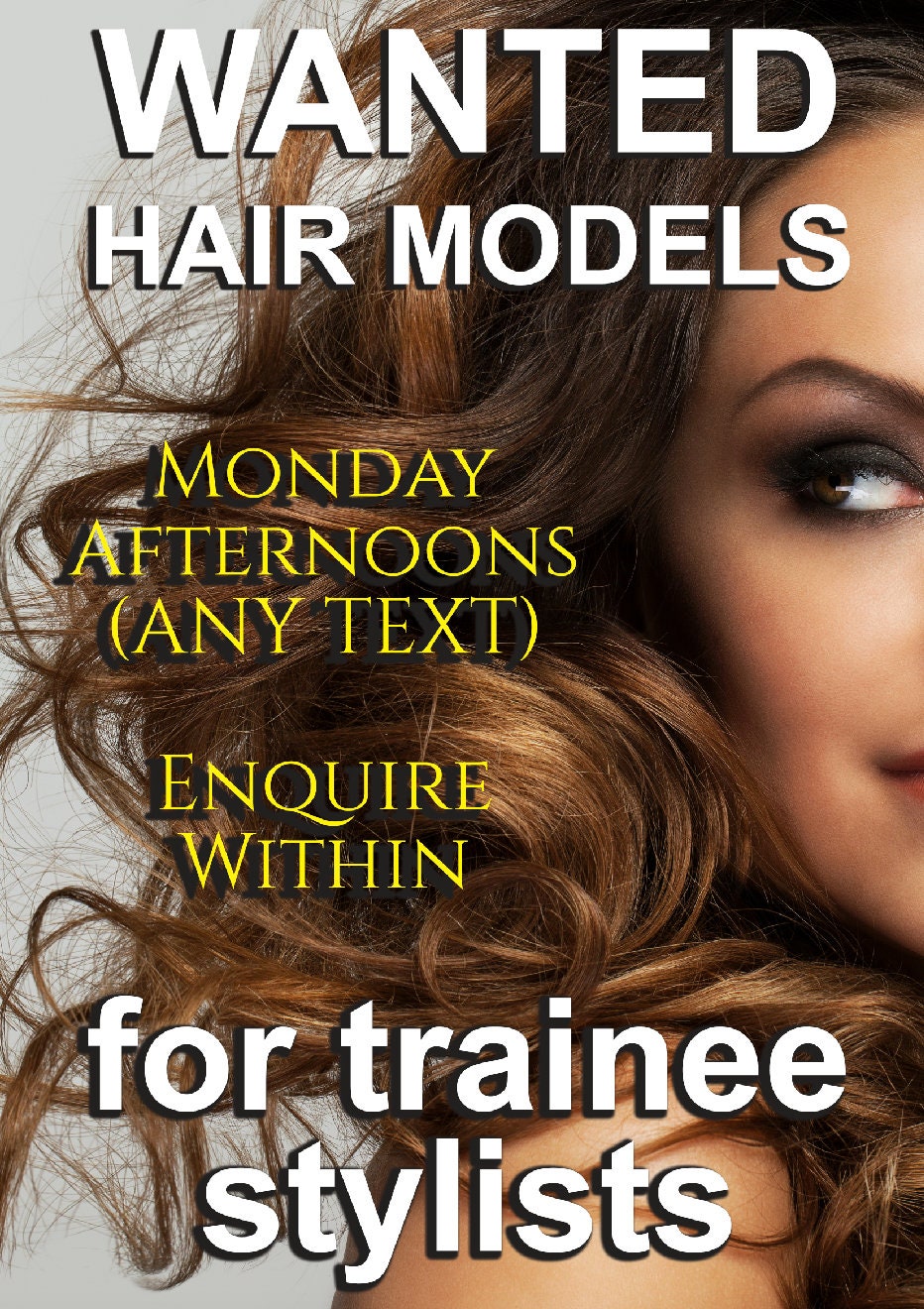 Laminated Bespoke Any Text Info Details Advert Poster Sign Notice ...