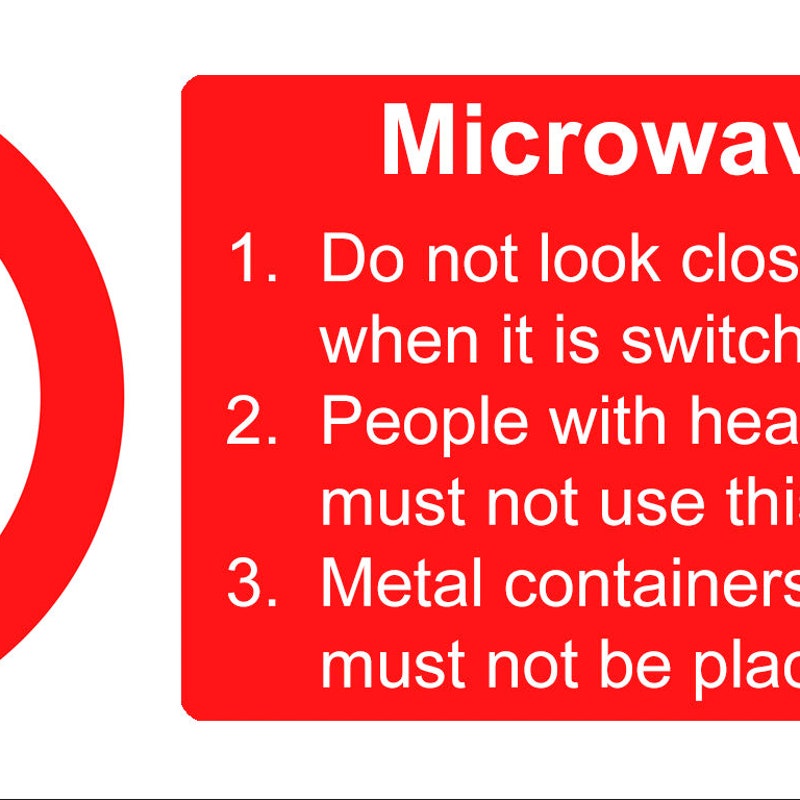 Keep Microwave Clean Signs - Etsy