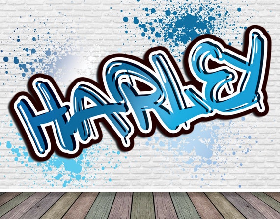 Name Graffiti Wallpaper Cool Music Themed Name Custom Murals